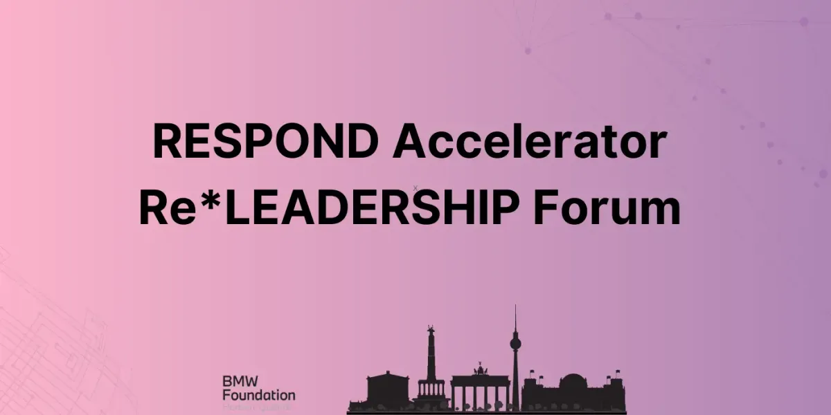 BMW Foundation | Respond Accelerator | Event